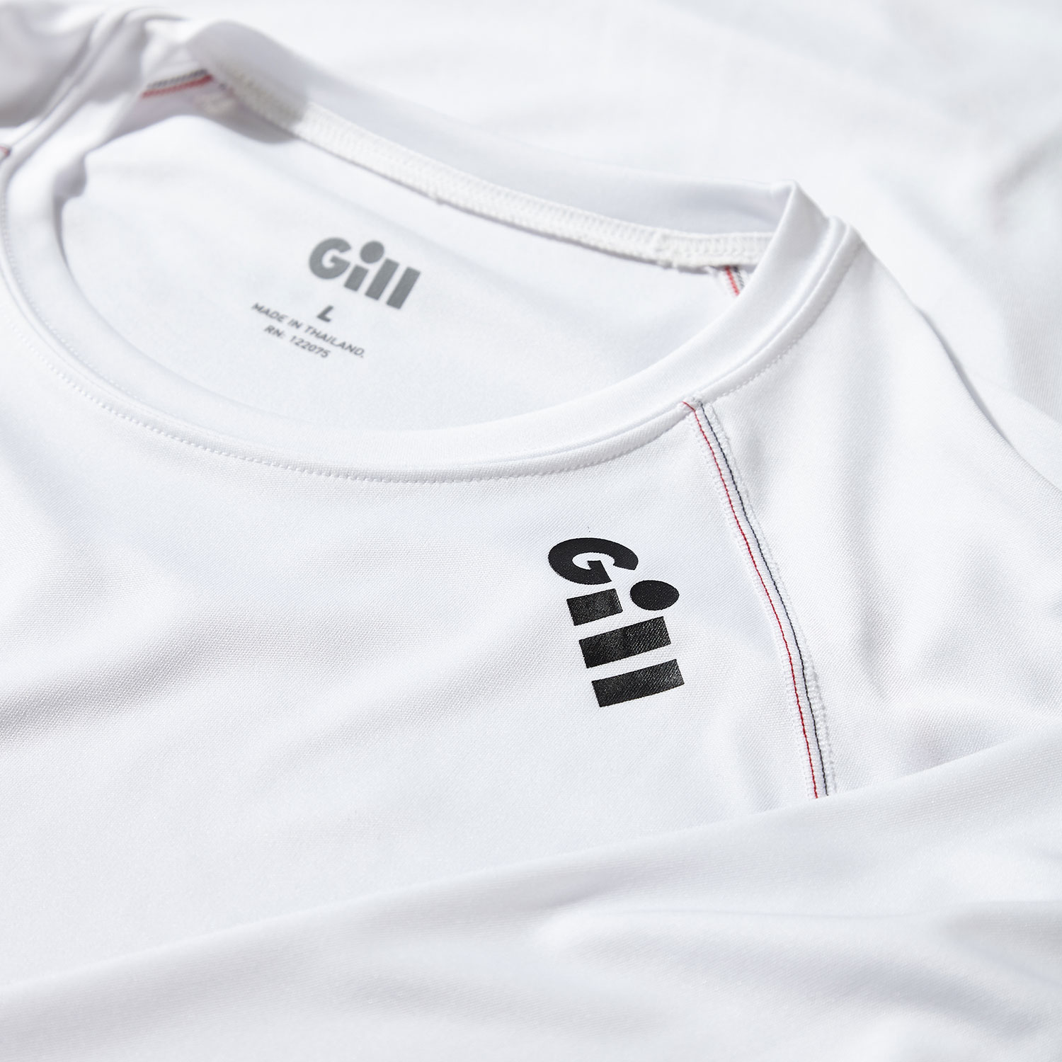Gill Race Long Sleeve T-Shirt - White UK