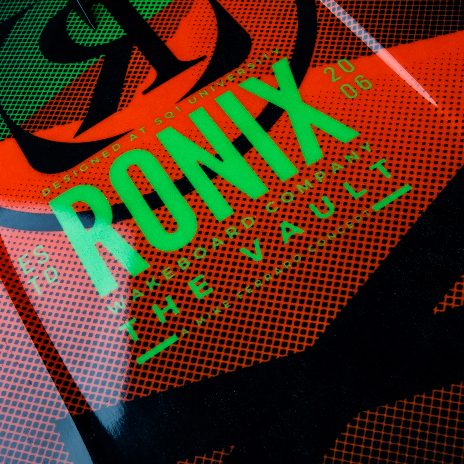 Ronix Boy's Vault Boat Board - Green/Black/Orange UK