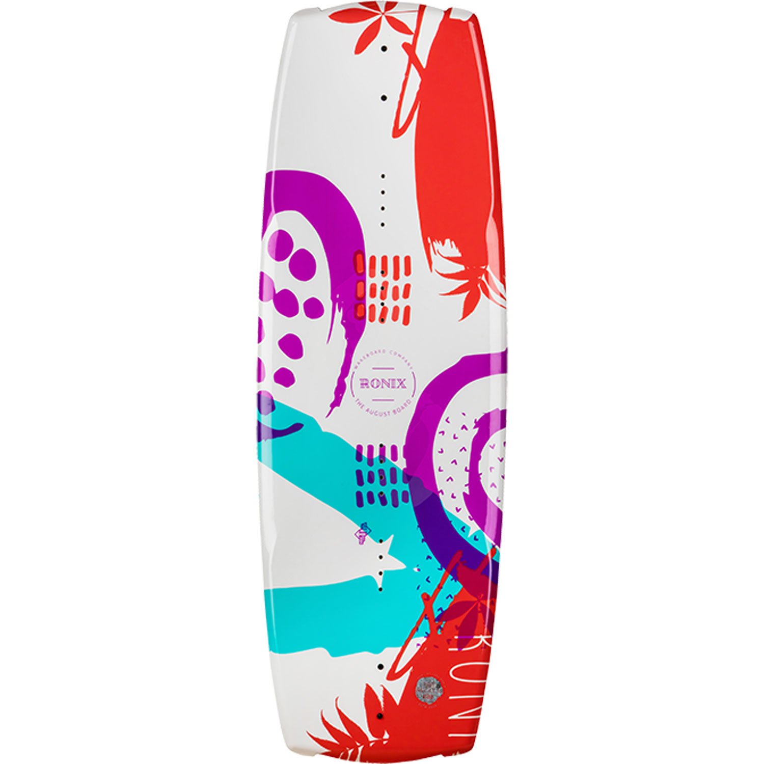 Ronix Girls August Boat Board - White/Purple/Coral/Blue - 120cm UK
