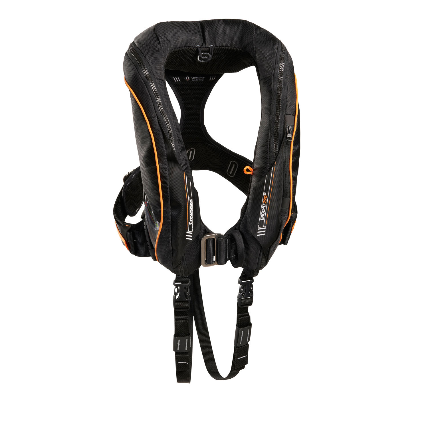 Kru Junior XF ISO 170N Life Jacket - Auto Harness - Red