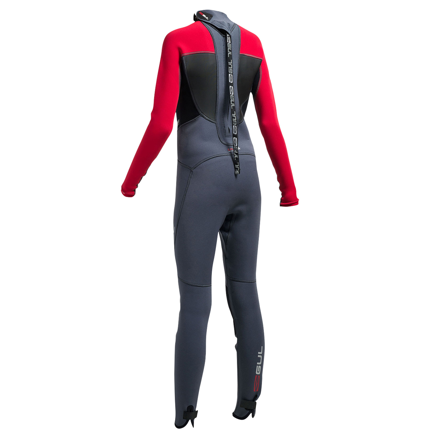 Gul Junior Response 3/2mm Flatlock T2 Steamer Wetsuit - Graph/Red UK