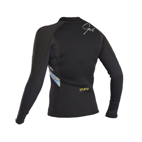Gul Ladies Response 3mm FL Wetsuit Jacket - Black/Lines UK